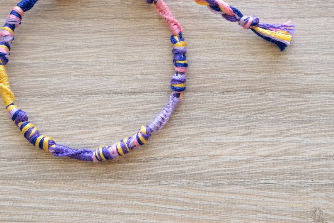 Knotted Friendship Bracelet/anklet | Skinny Bracelet/anklet | Beach ...