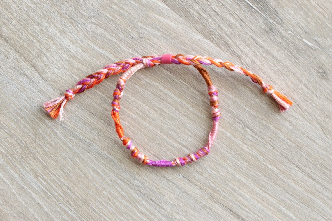 Knotted Friendship Bracelet/anklet | Skinny Bracelet/anklet | Beach ...