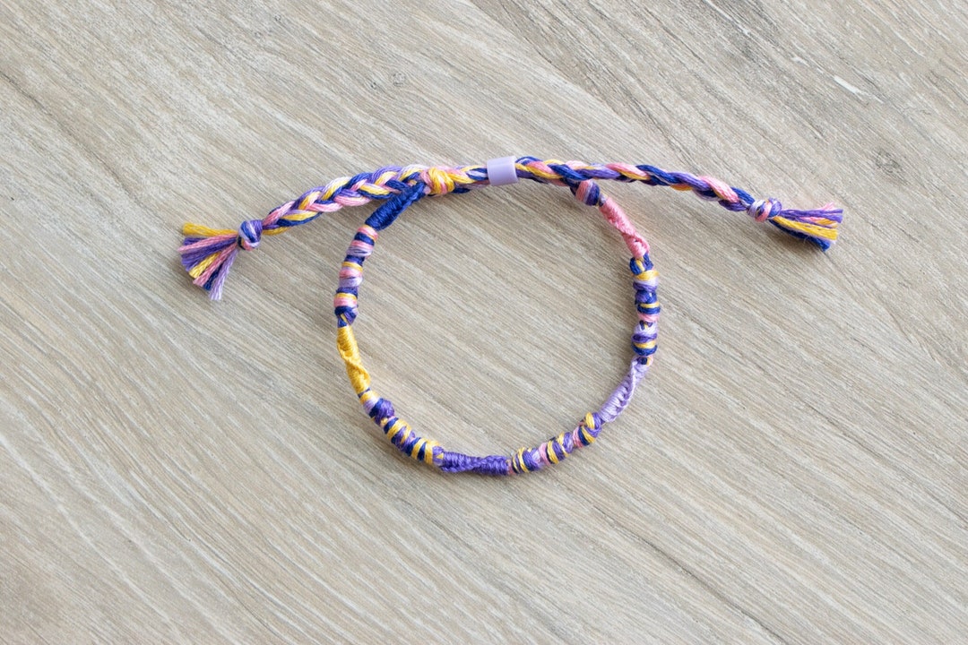 Knotted Friendship Bracelet/anklet | Skinny Bracelet/anklet | Beach ...