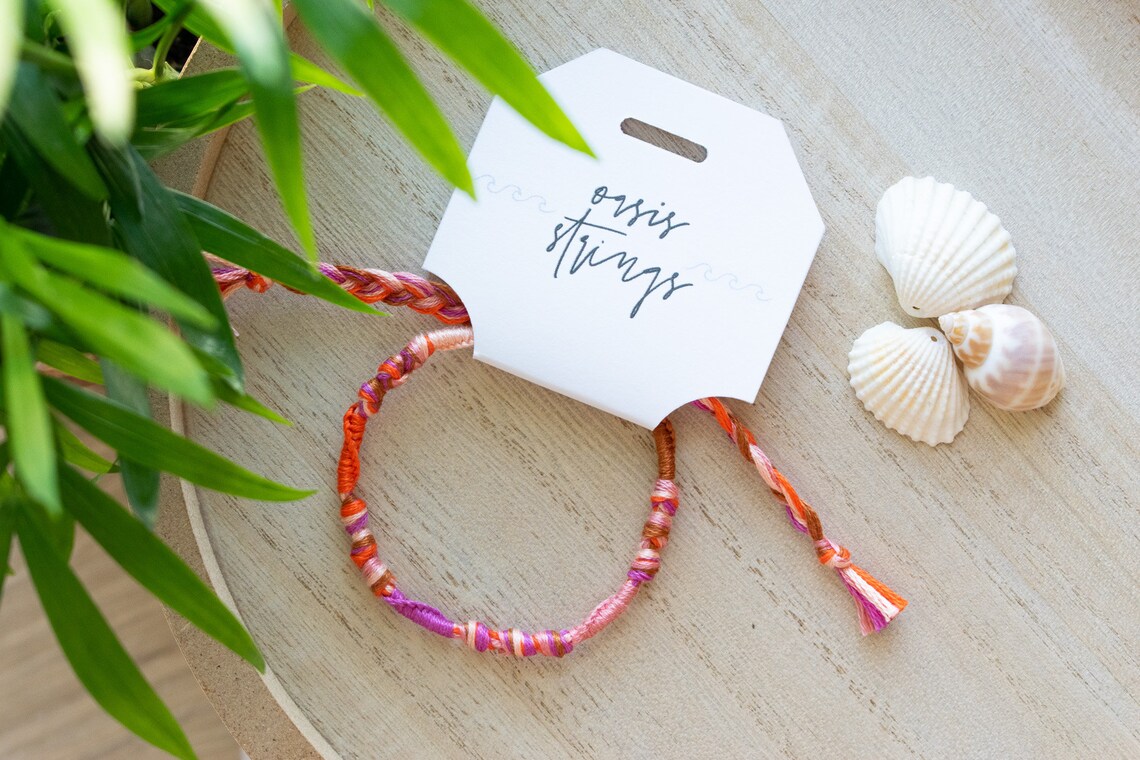Knotted Friendship Bracelet/anklet | Skinny Bracelet/anklet | Beach ...