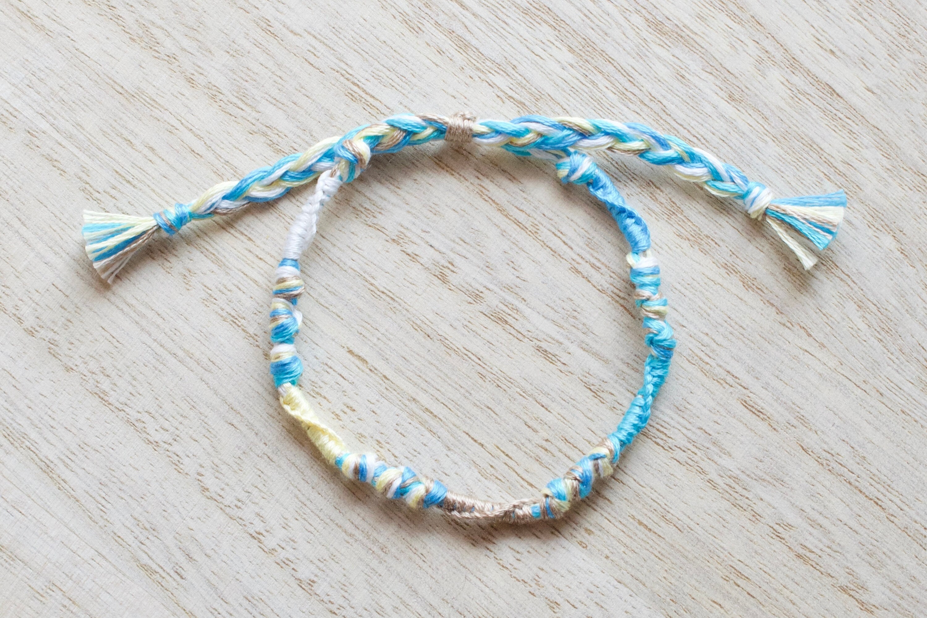 Knotted Friendship Bracelet/anklet Skinny Bracelet/anklet | Etsy