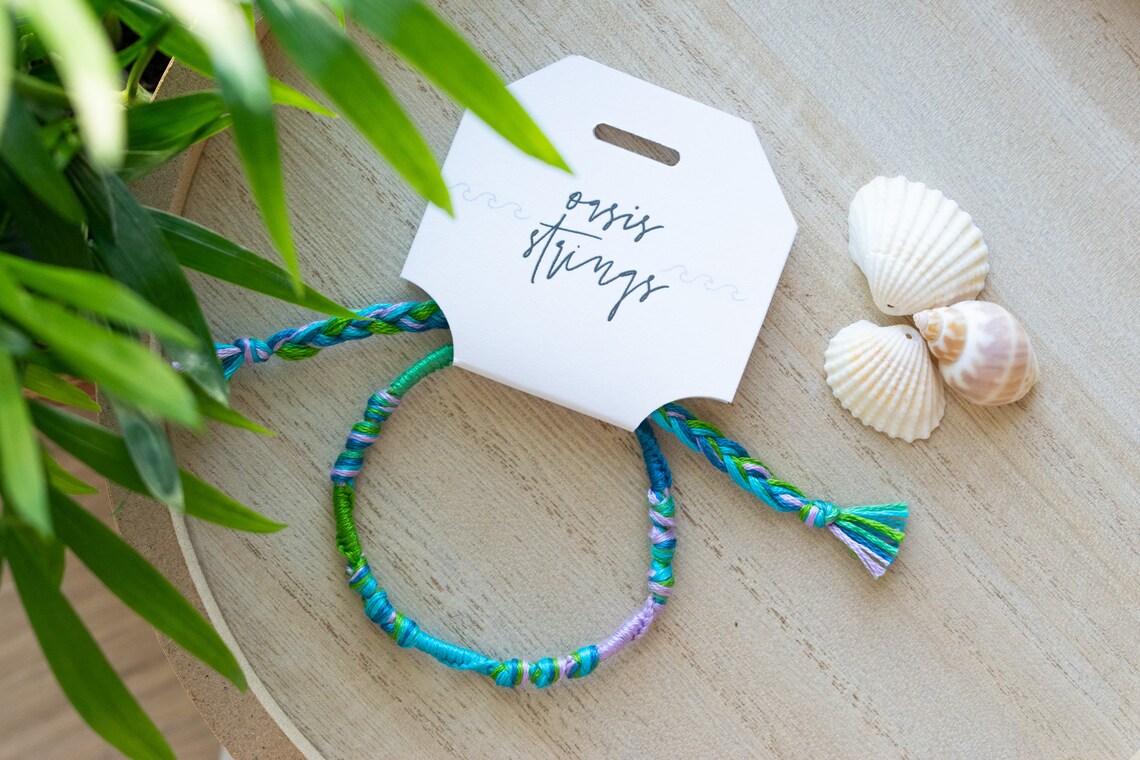 Knotted Friendship Bracelet/anklet | Skinny Bracelet/anklet | Beach ...