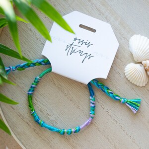 Knotted Friendship Bracelet/anklet | Skinny Bracelet/anklet | Beach ...