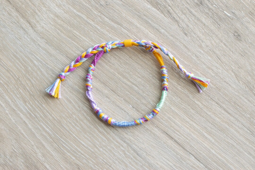 Knotted Friendship Bracelet/anklet | Skinny Bracelet/anklet | Beach ...
