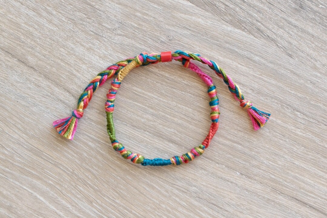 Knotted Friendship Bracelet/anklet | Skinny Bracelet/anklet | Beach ...