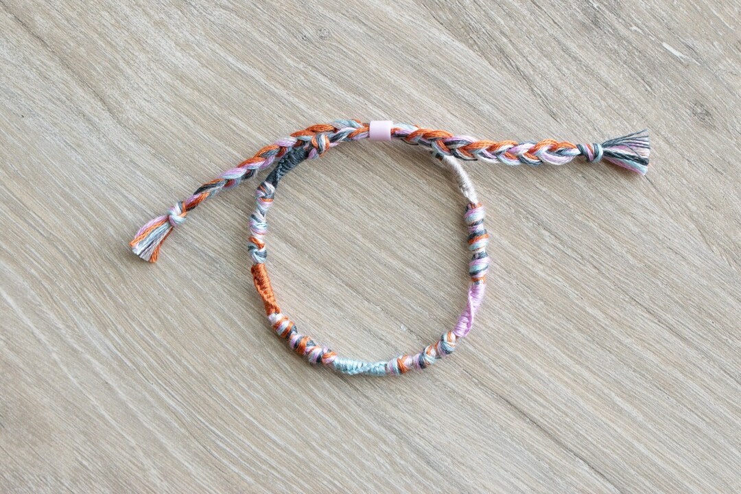 Knotted Friendship Bracelet/anklet | Skinny Bracelet/anklet | Beach ...