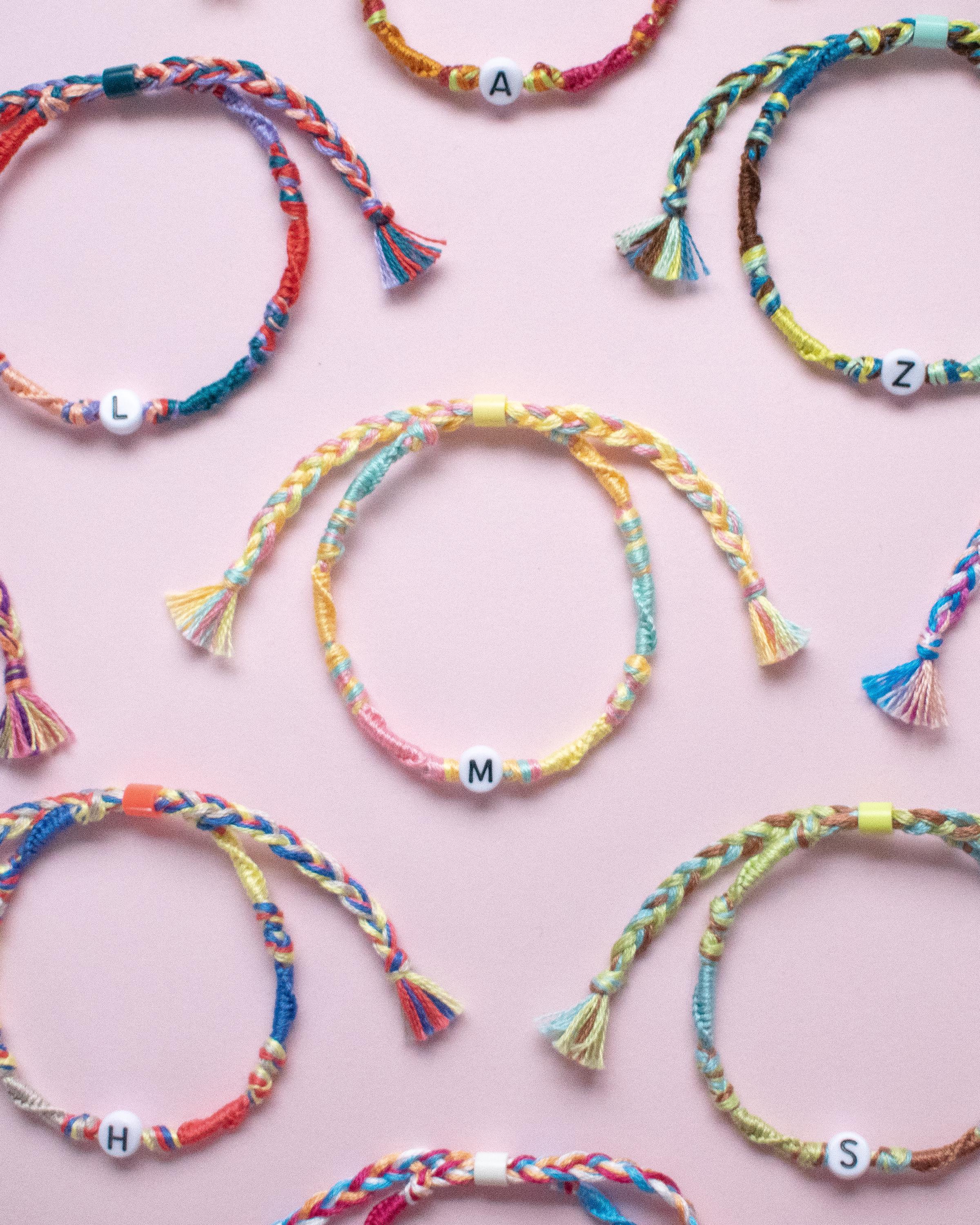 CUSTOM Initial Friendship Bracelet | Letter Bracelet | Couple's ...