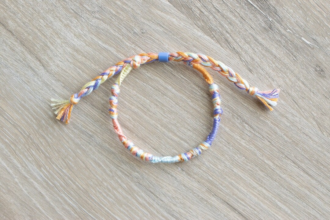 Knotted Friendship Bracelet/anklet | Skinny Bracelet/anklet | Beach ...