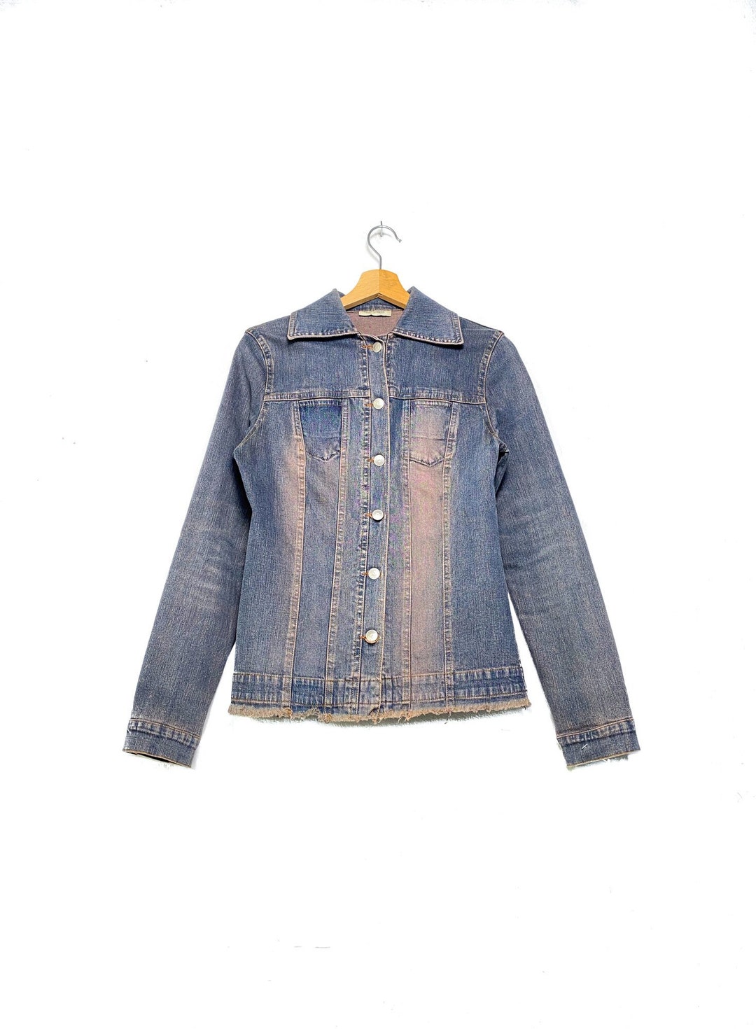 2000s Faded Denim Jacket - Etsy