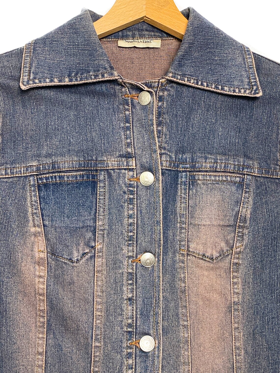 2000s Faded Denim Jacket - Etsy