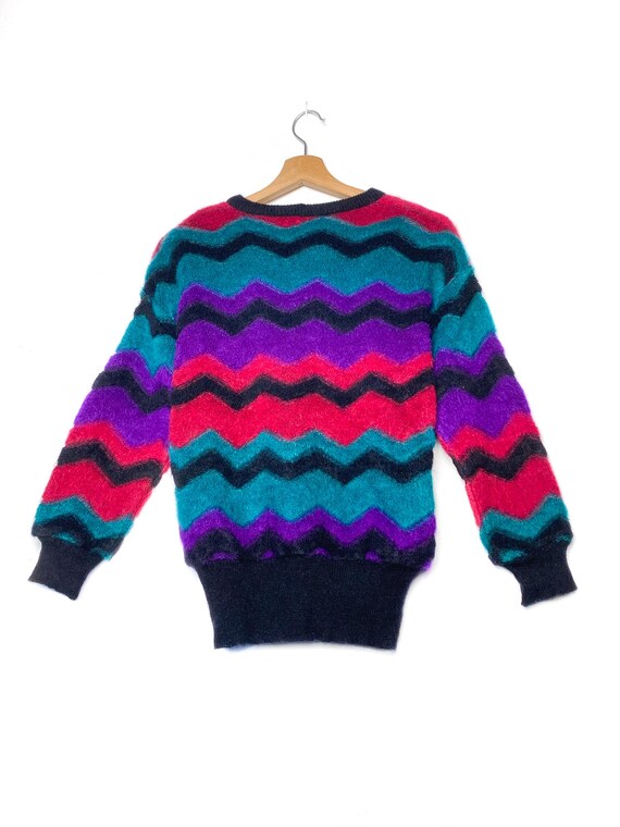 1980s vintage Missoni iconic Zig-zag print mohair kni… - Gem