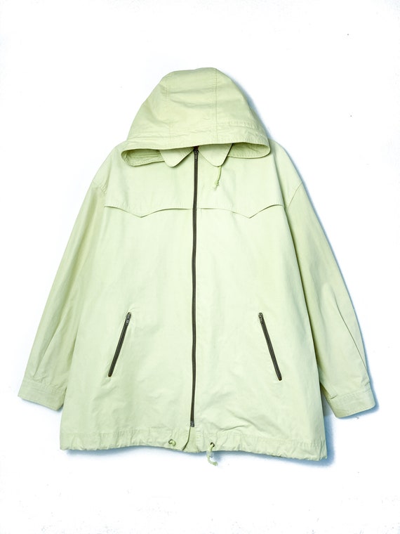 y2k lime green windbreaker zipper jacket / sporty rav… - Gem