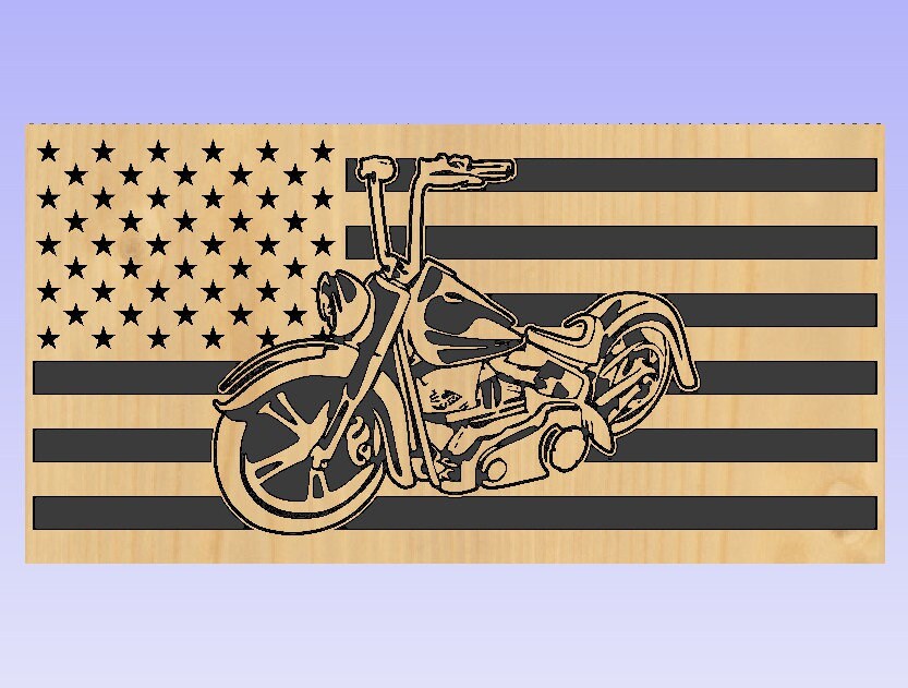 Chopper American Flag SVG File - Etsy