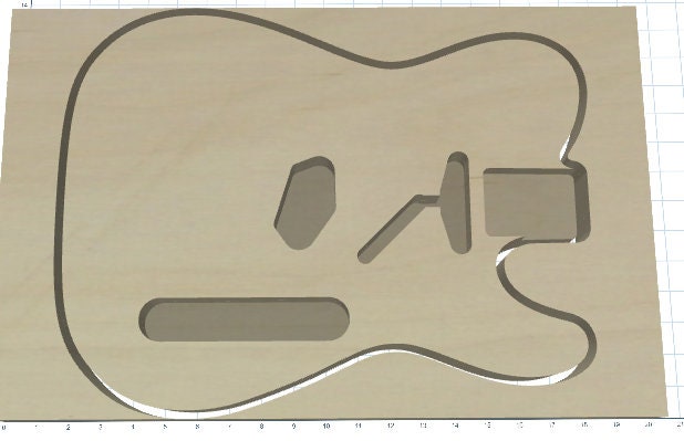 1958 Telecaster Standard (ready to Cut Gcode File) GRBL CNC Machine - Etsy