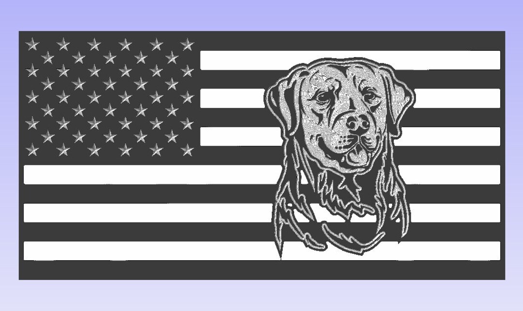 Labrador Retriever American Flag SVG File - Etsy
