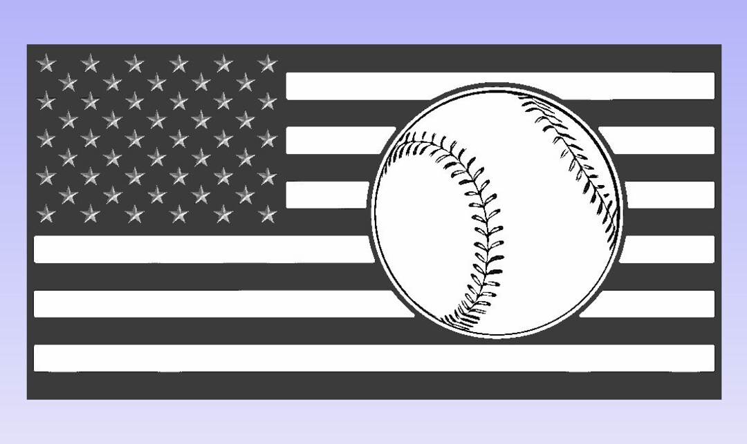 Baseball American Flag - Etsy