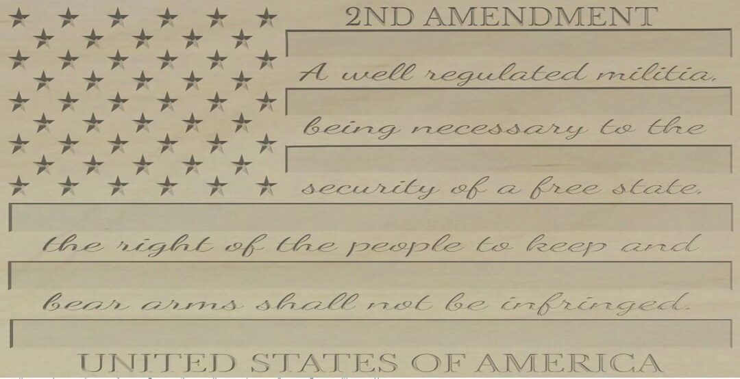 2nd Amendment Flag G-code Ready to Cut (11.25 by 22 Inch) - Etsy