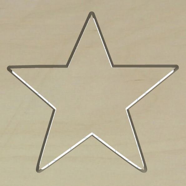 7 Inch Star Cut Out ready to Cut GRBL Gcode File - Etsy