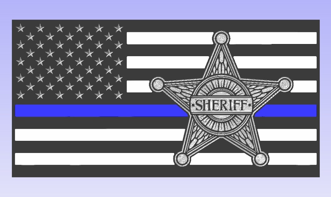 Sheriff American Flag - Etsy