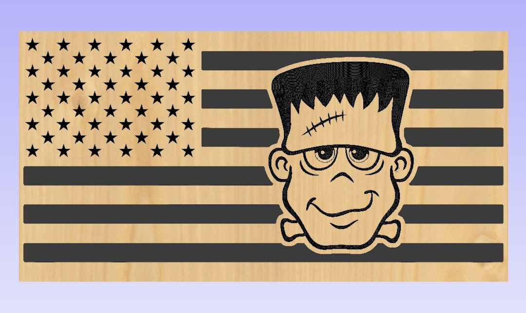 Frankenstein American Flag - Etsy