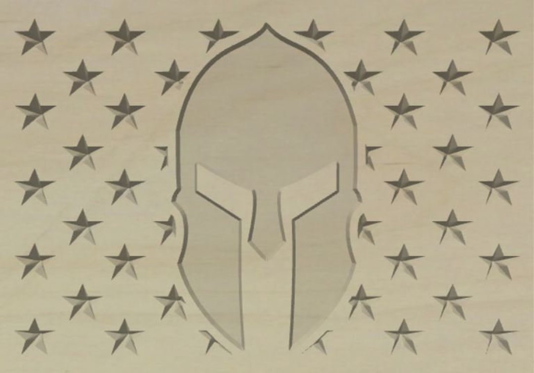 Spartan Helmet Union, GRBL Ready-to-cut G-code File (10x7 Inches) - Etsy