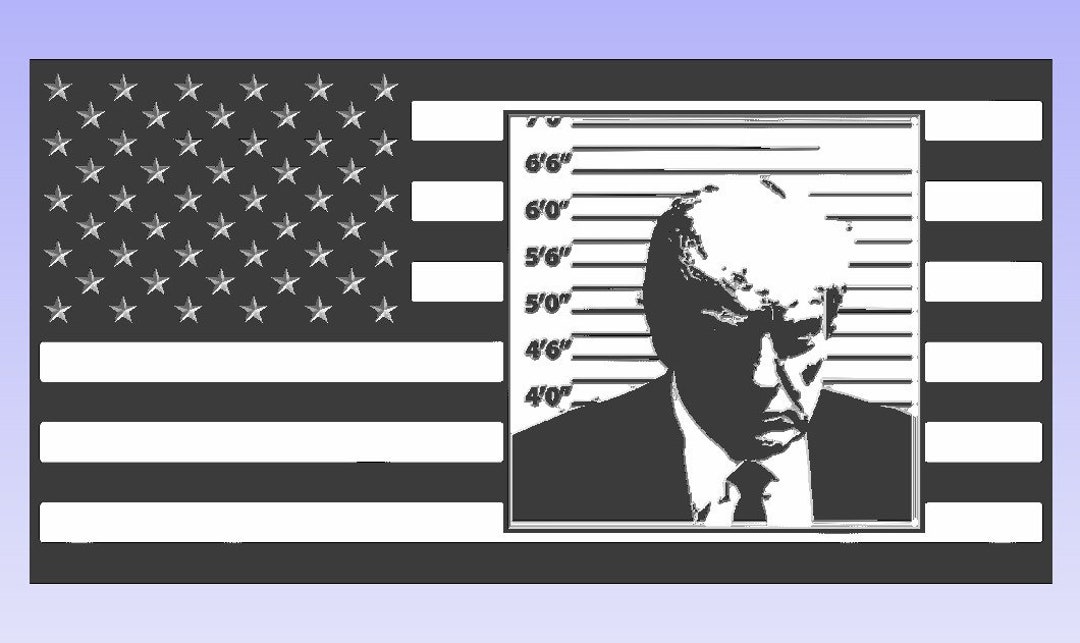 Donald Trump American Flag svg - Etsy