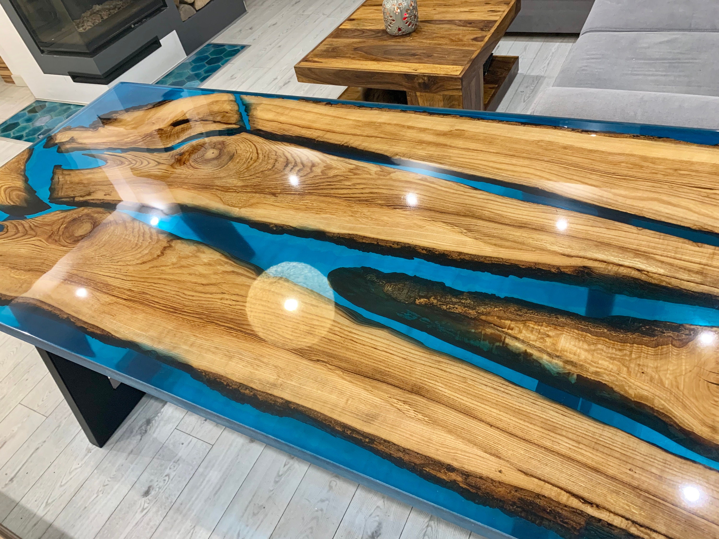 Maßgeschneiderter Epoxid-Esstisch 180x90cm HANDGEFERTIGT - Etsy.de