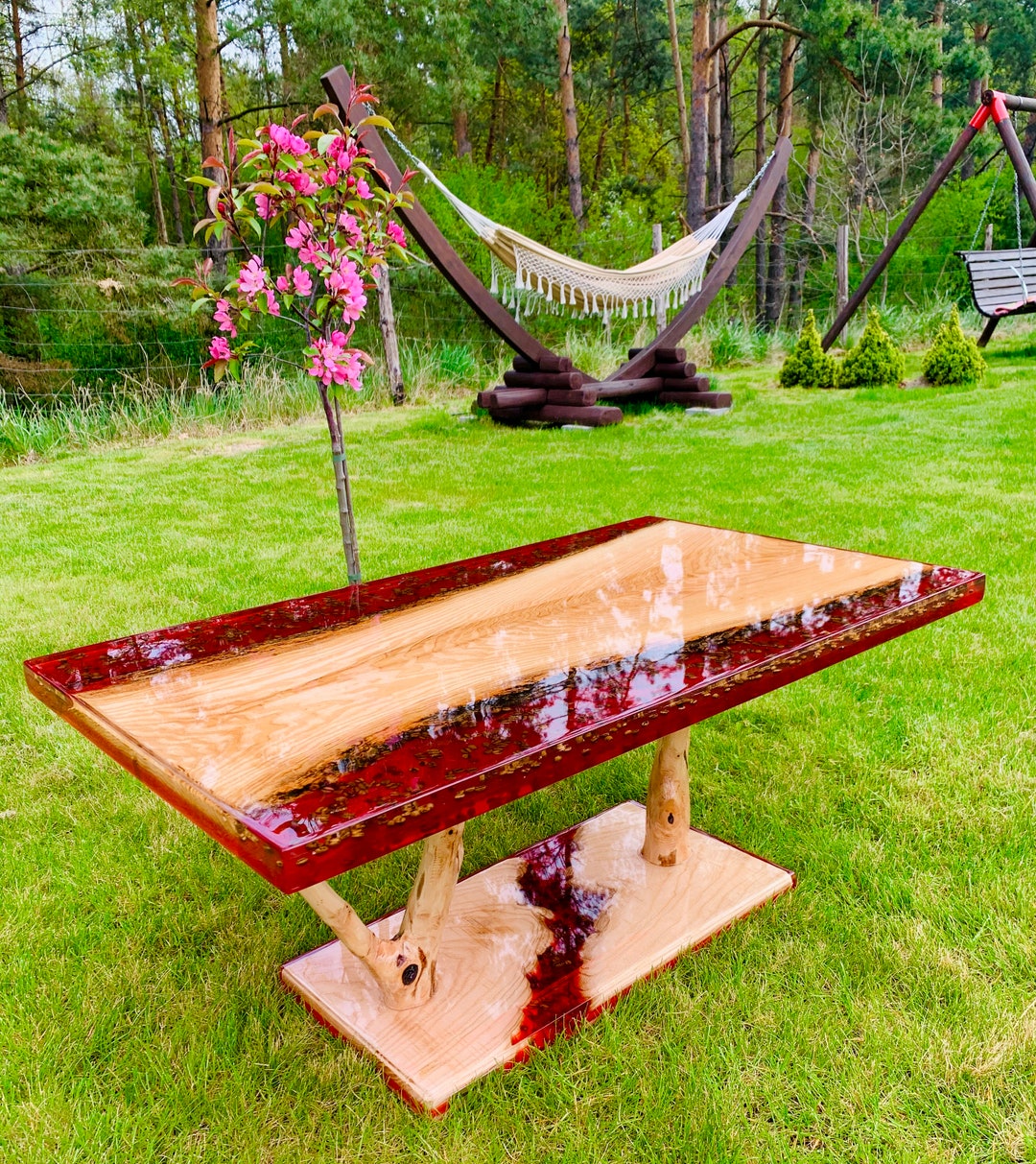 Custom Made Epoxy Wood Resin Table Table Resin Wood Epoxidharz Tisch - Etsy