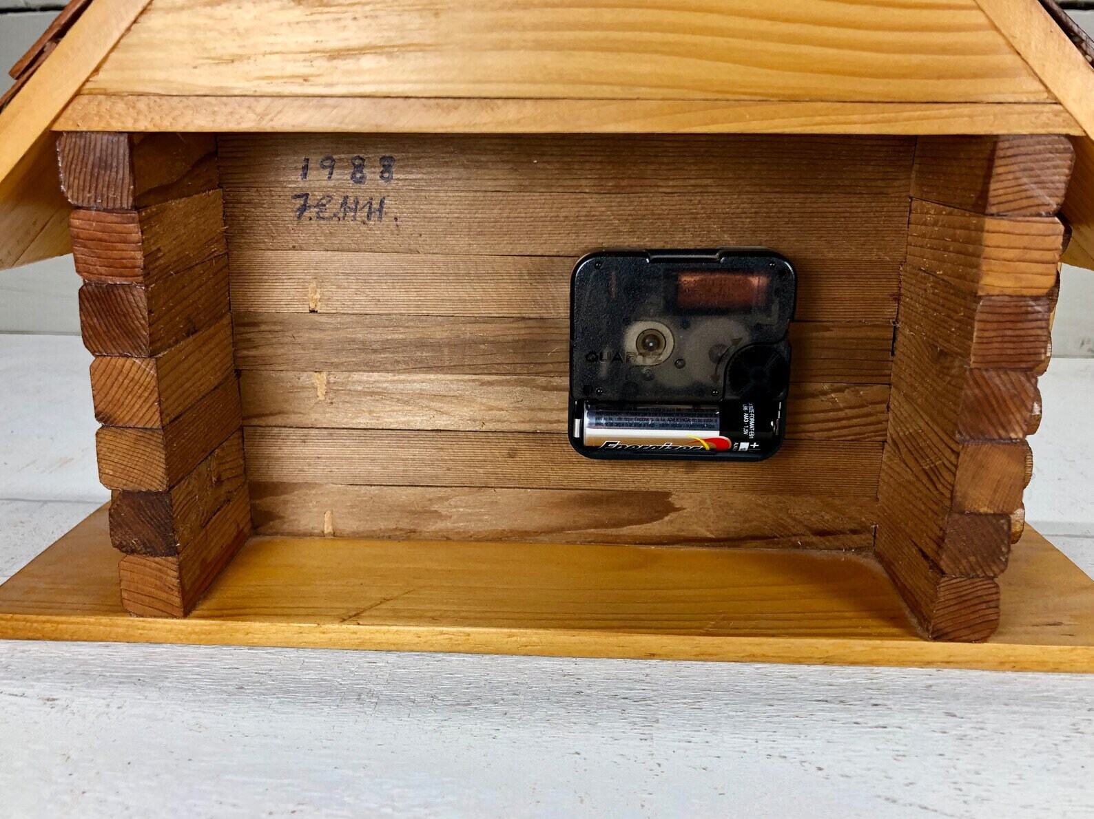 Vintage Log Cabin Wood Clock for Rustic Forest Getaway Home, Lake ...