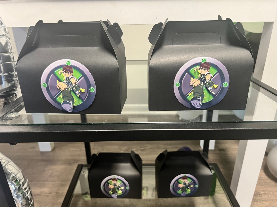 Ben 10 Birthday Gable Boxes Goody Boxes Set of 6 - Etsy