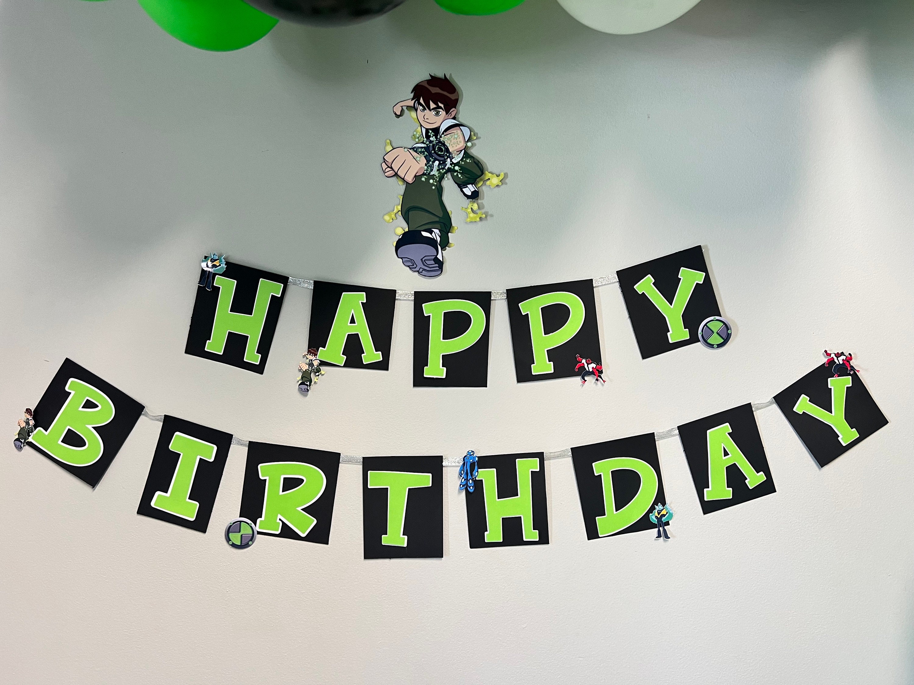 Ben 10 Happy Birthday Banner - Etsy