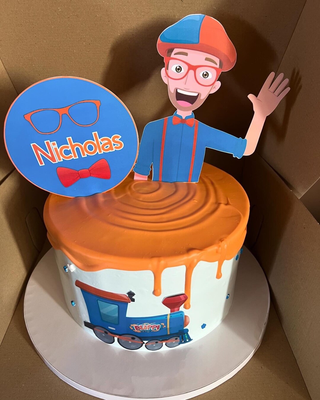 Blippi Cake Topper - Etsy