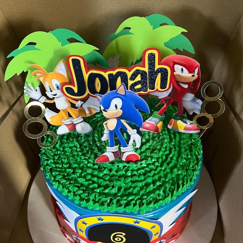 Sonic Cake Topper - Etsy