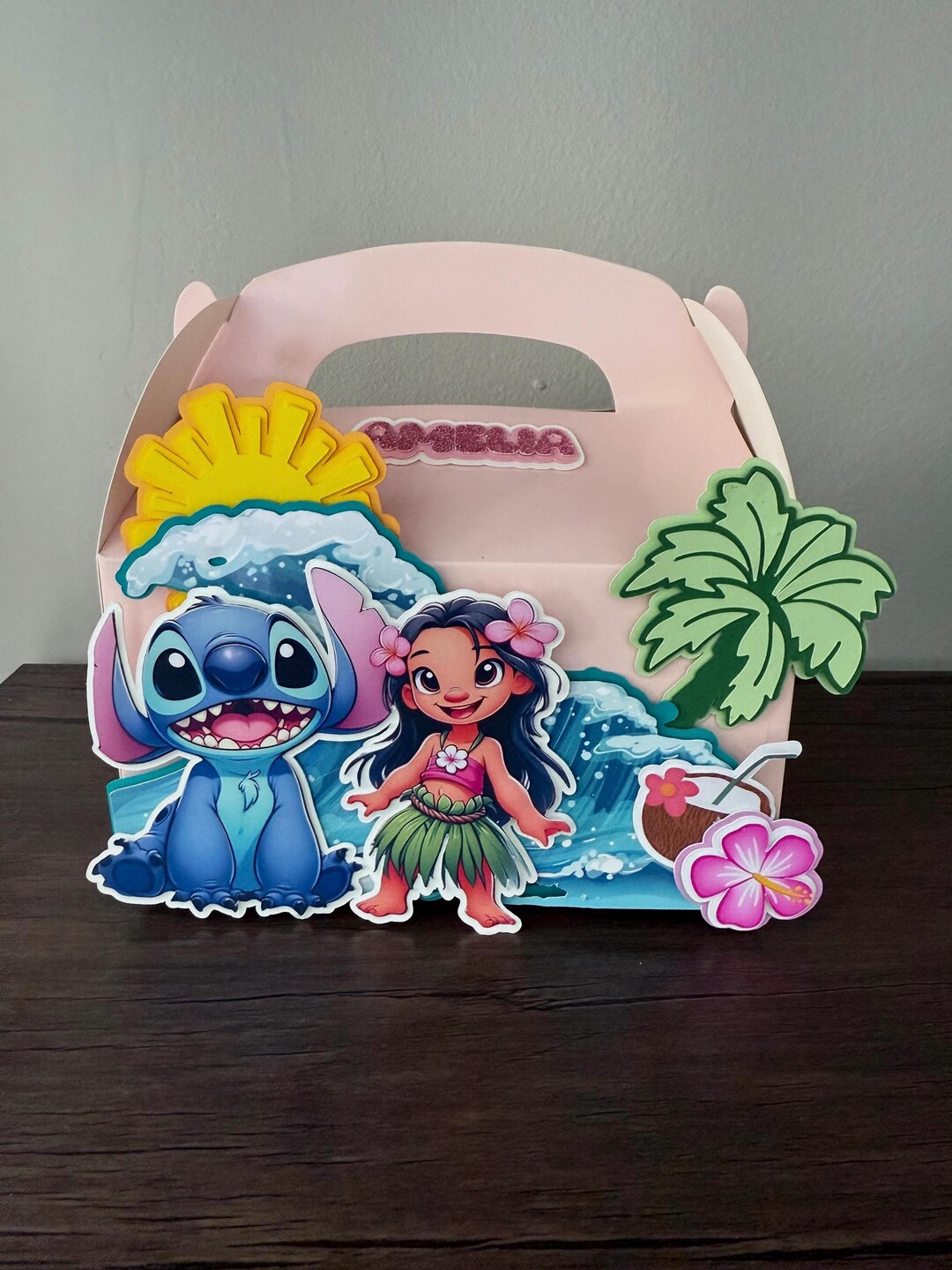 Stitch Birthday Gable Boxes, Party Favor, Goody Boxes Set of 6 - Etsy