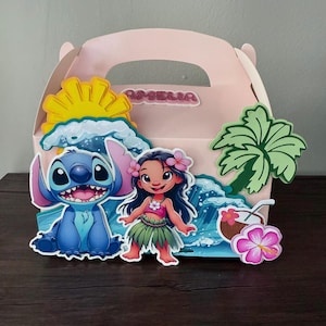 Stitch Birthday Gable Boxes, Party Favor, Goody Boxes Set of 6 - Etsy