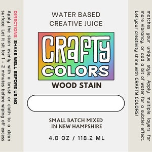 Colorful Wood Stains for Craft Projects, Water-based Wood Stains for ...