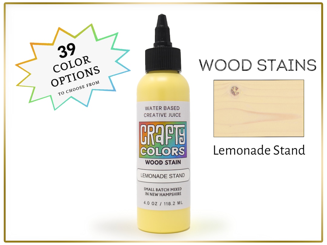Yellow Wood Stain, Colorful Palette of Stains to Paint Wood Wall Art ...