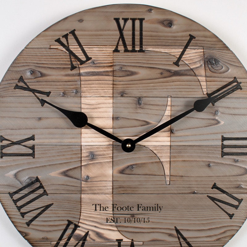 Rustic Wall Clock - Etsy