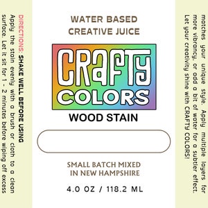 Colorful Wood Stains for Craft Projects Water-based Wood - Etsy