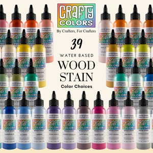 Colorful Wood Stains for Craft Projects Water-based Wood - Etsy