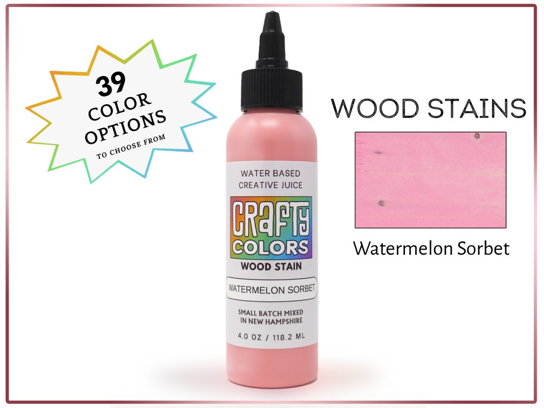 Pink Wood Stain, Wood Stain for Crafts, DIY Art Supplies, Colorful Wood ...