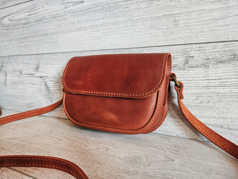 Leather Crossbody Bag, Small Leather Purse, Personalized Handbags for ...