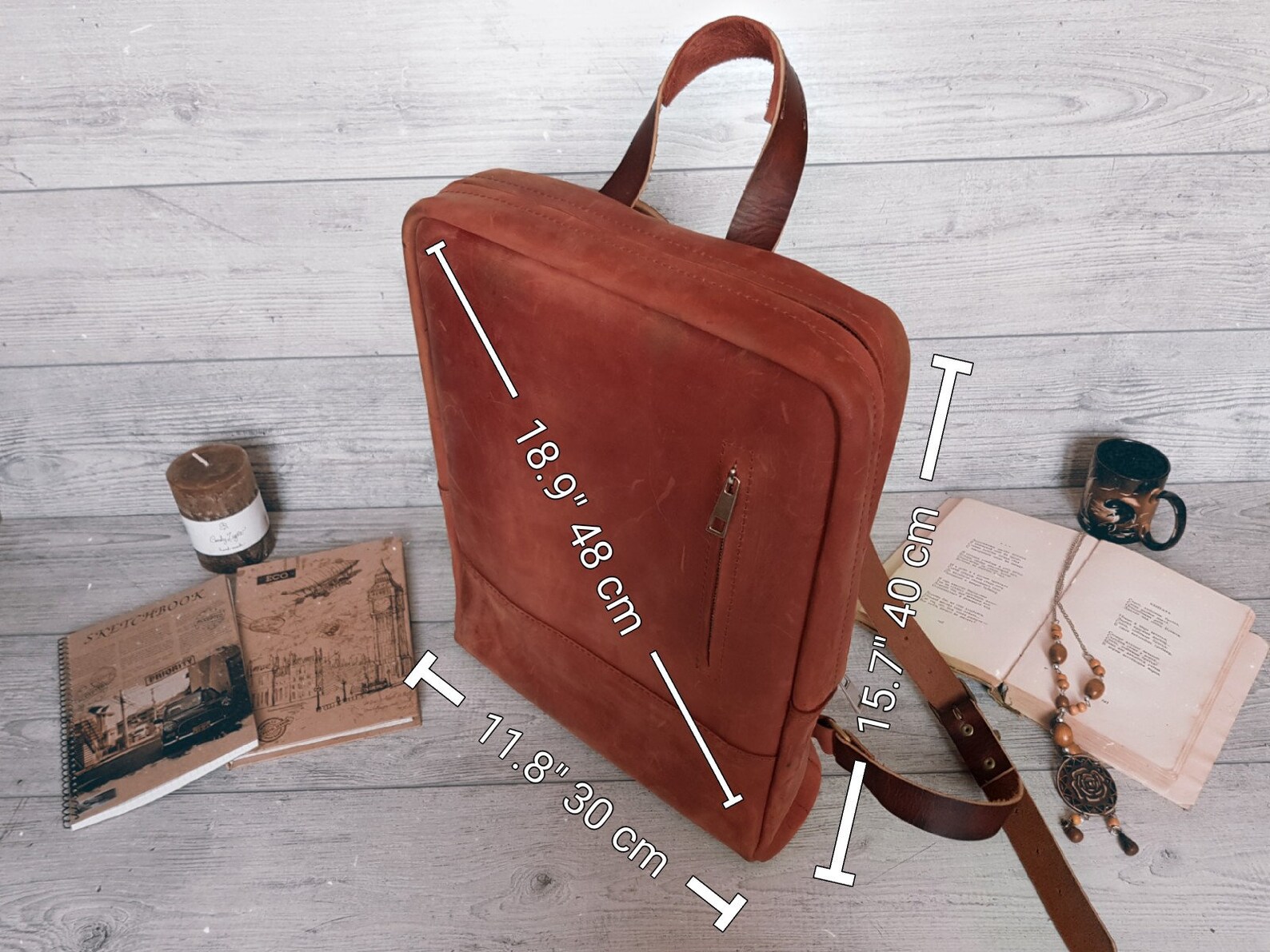 Leather Laptop Backpack Leather Laptop Bag Women Leather - Etsy