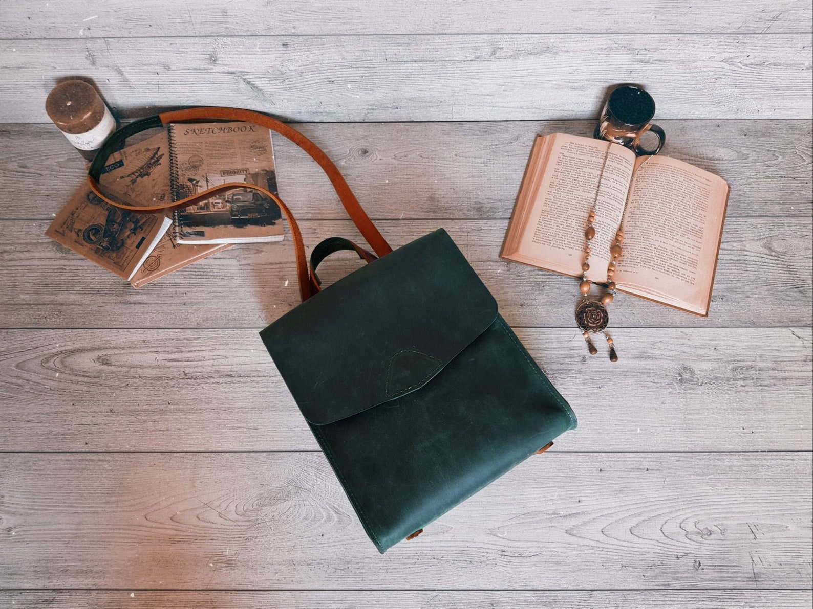 Leather Backpack Women Convertible Backpack Mini Backpack - Etsy