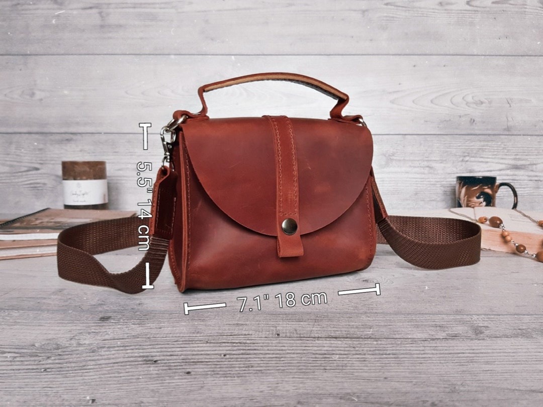 Small Leather Purse, Leather Crossbody Purse, Soft Leather Bag Women ...