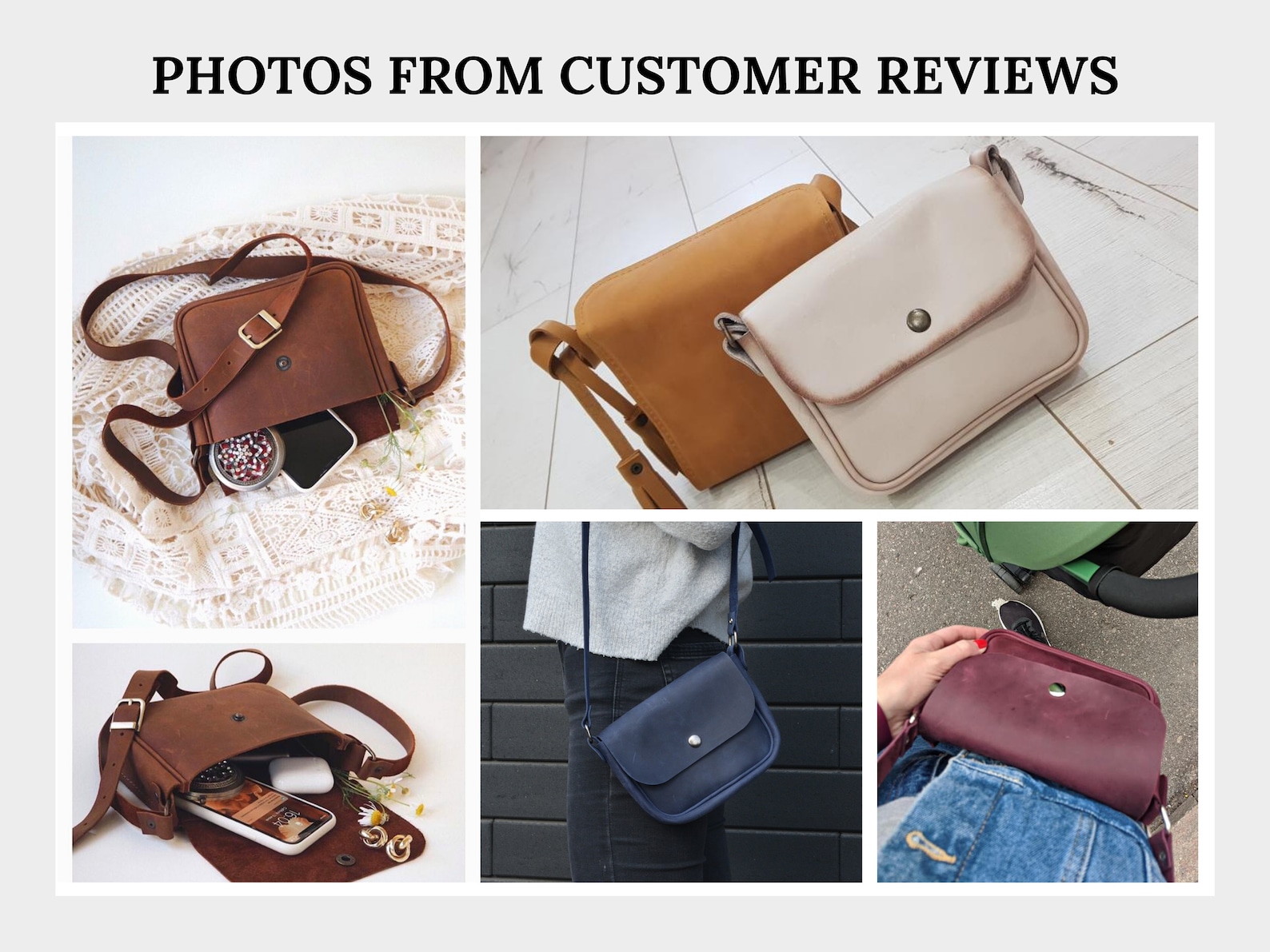 Crossbody Purse Small Leather Purse Leather Crossbody Bag - Etsy