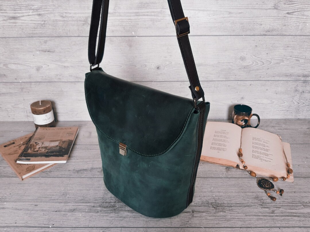 Leather Bag Women Shopper Bag Leather Tote Bag With Zipper - Etsy