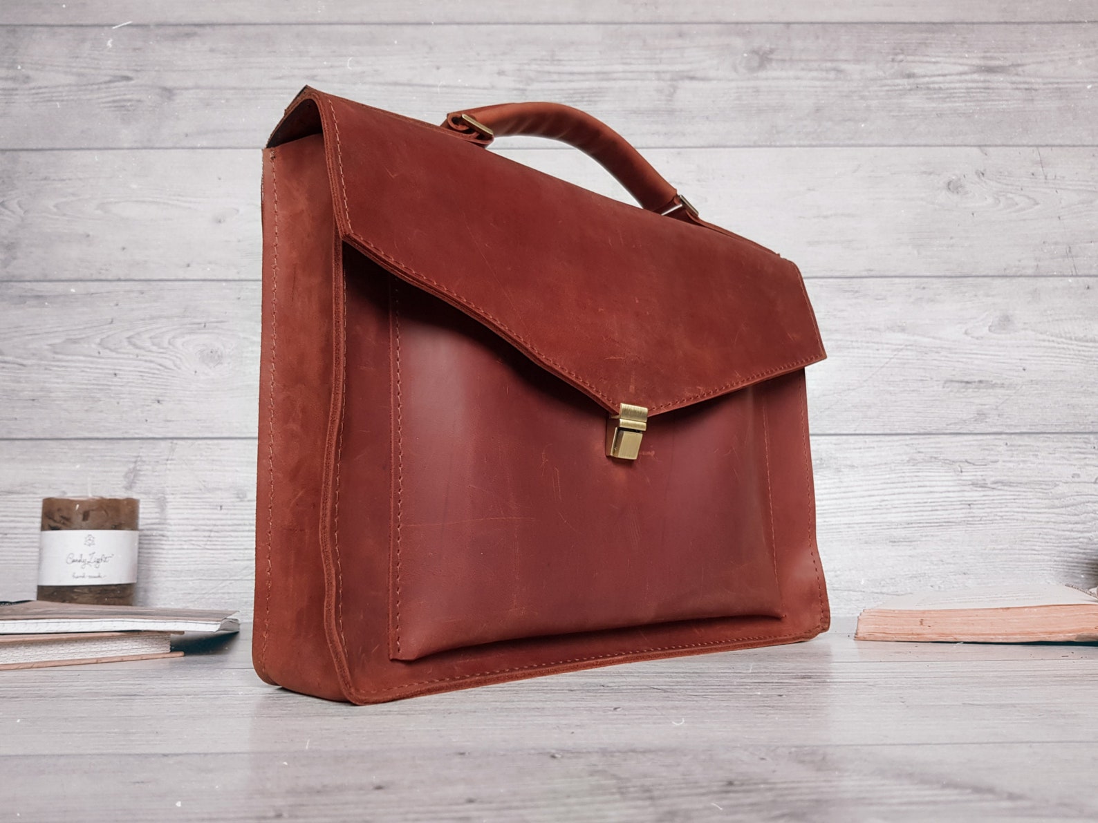 Leather Portfolio Leather Organizer Padfolio Leather Bag - Etsy