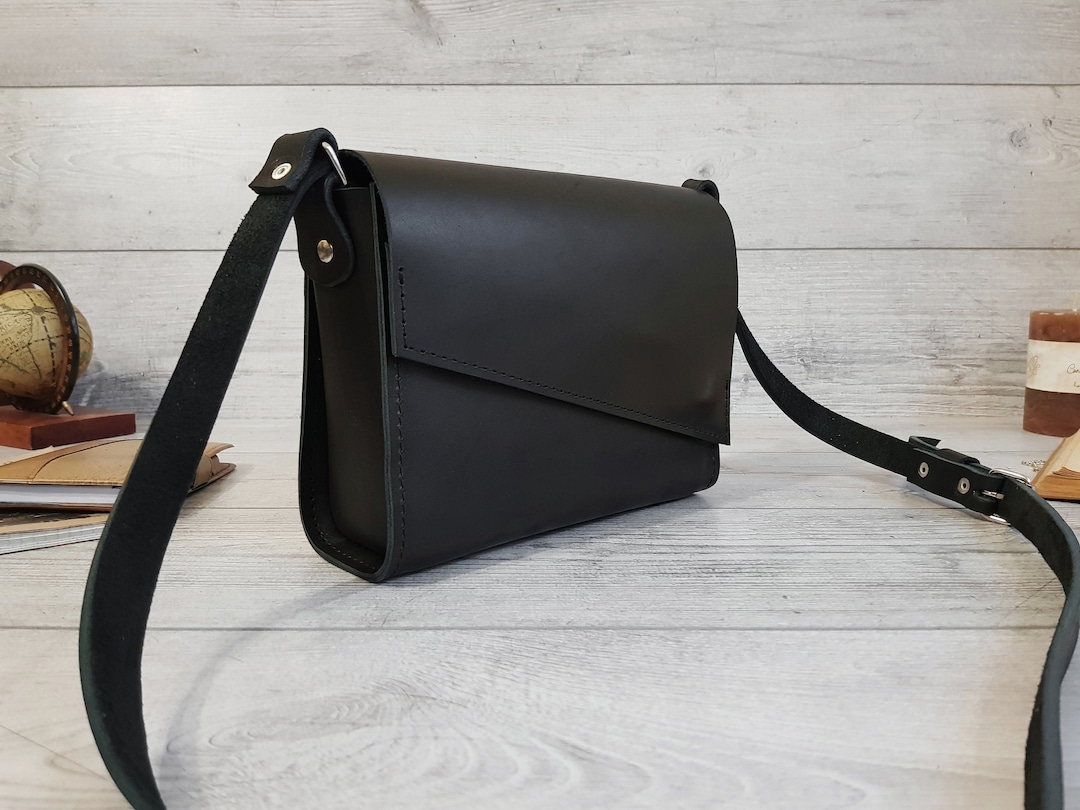 Leather Purse Women, Small Leather Crossbody Bag, Black Cross Body Bag ...