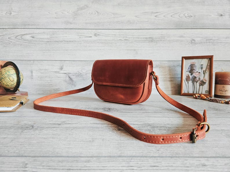 Leather Crossbody Bag, Small Leather Purse, Personalized Handbags for ...